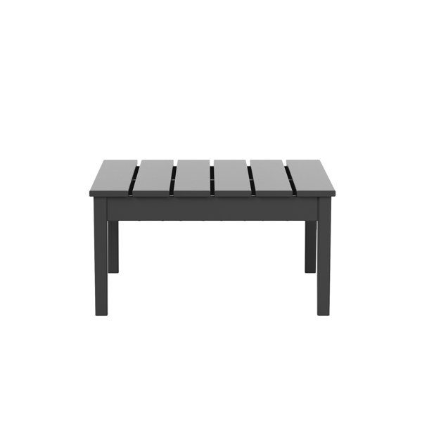 Winston Porter Ietta Outdoor Square HDPE Coffee Table | Wayfair